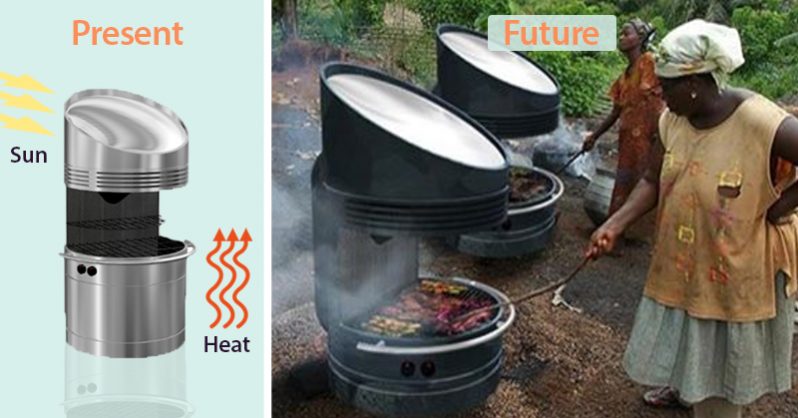 Wilson solar grill stores the sun's energy for fuel-free grilling every ...