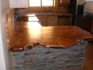 How to Make A DIY Rustic Live Edge Countertop