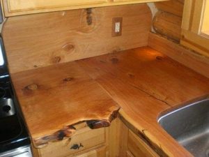 How to Make A DIY Rustic Live Edge Countertop
