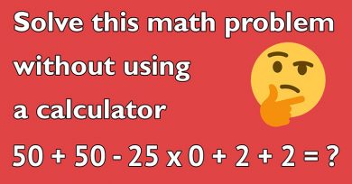 Very few people can solve this math problem without using a calculator