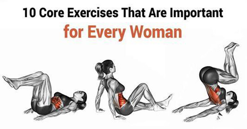 10 Core Exercises For Women To Tone And Strengthen The Core