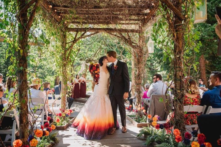 Artist Starts A Colorful Wedding Dress Business After Her “Fire ...