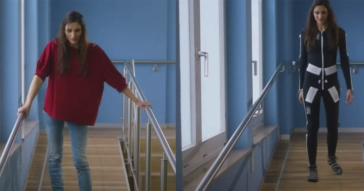 An electric body suit helps people with multiple sclerosis, cerebral ...