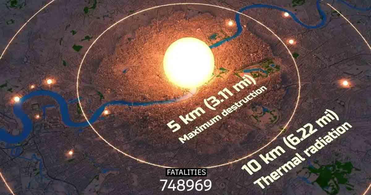Scary Simulation Demonstrates What Would Happen if a Nuclear Bomb Were ...