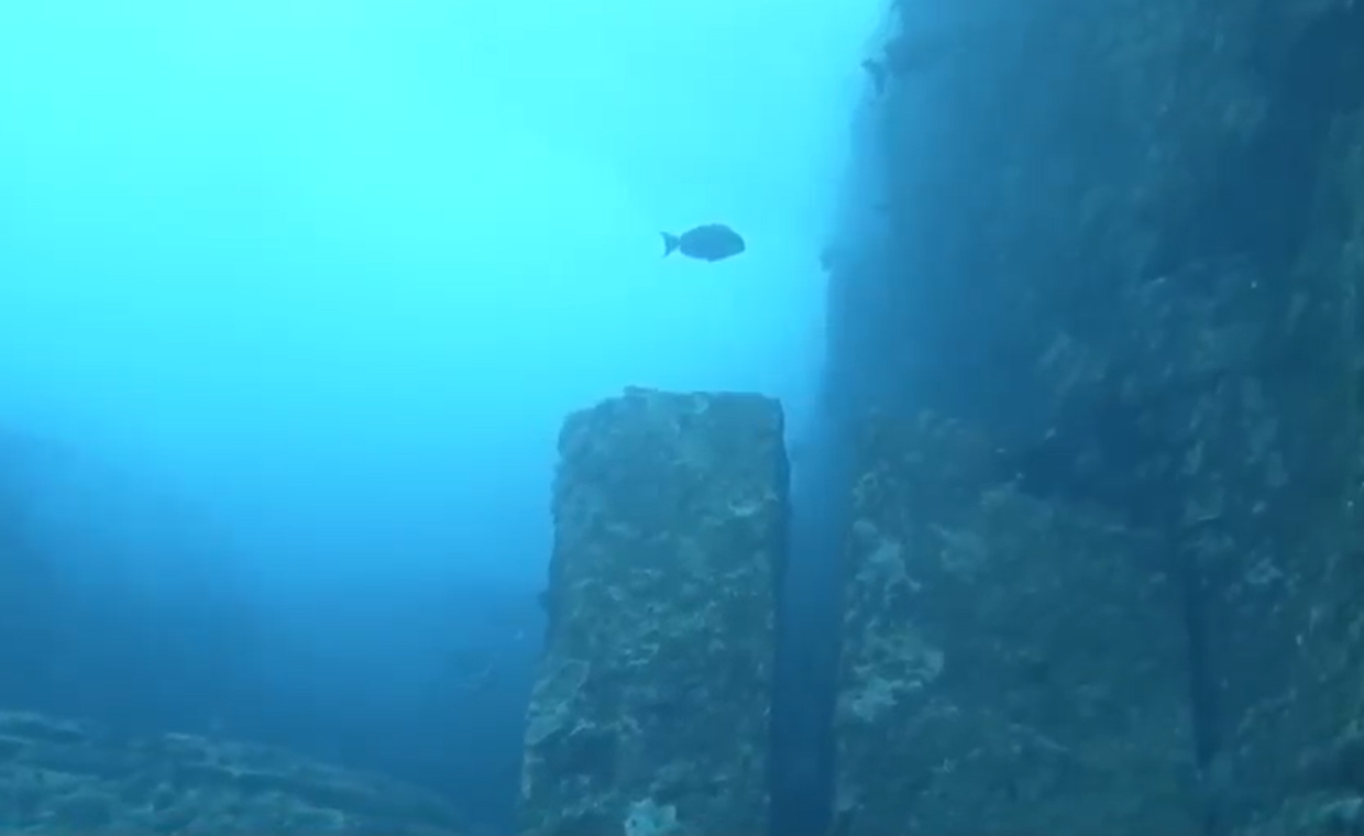 Diver Visits Japan’s Underwater ‘Pyramid,’ The Yonaguni Monument; A ...