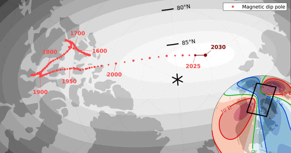 Earth's Magnetic North Pole Officially Has A New Position