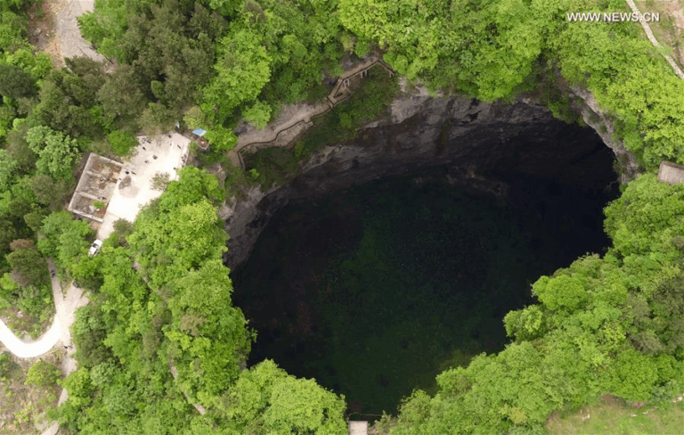Explore China’s Giant ‘Sinkhole Forest’