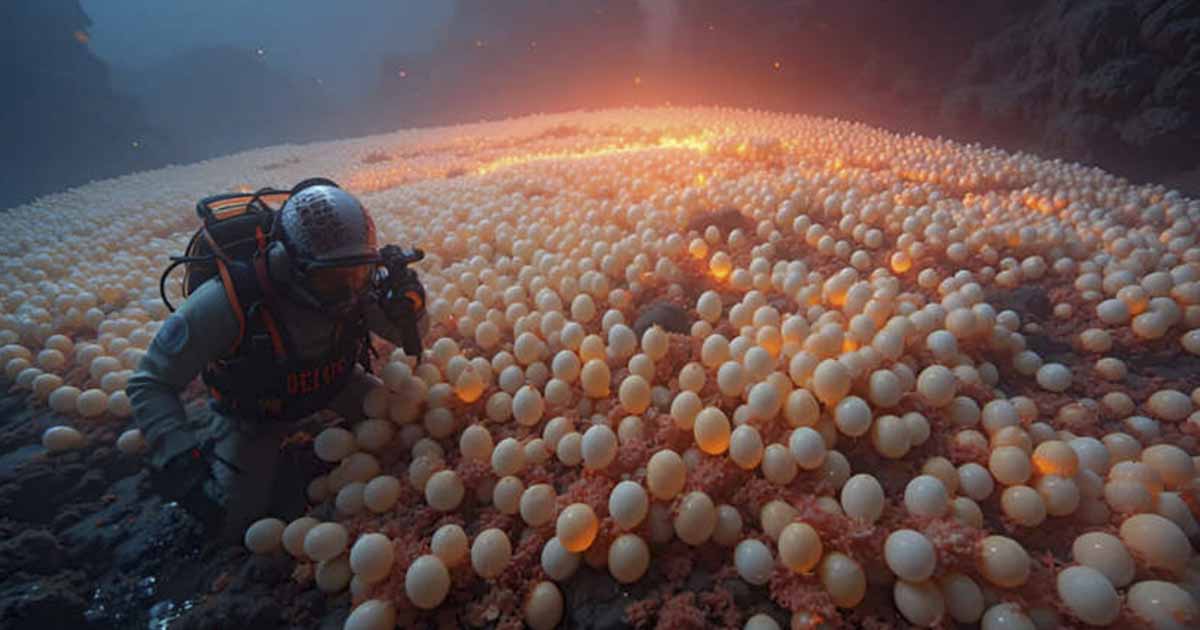 Scientists Discover 2.6 Million Golden Eggs Near Underwater Volcano