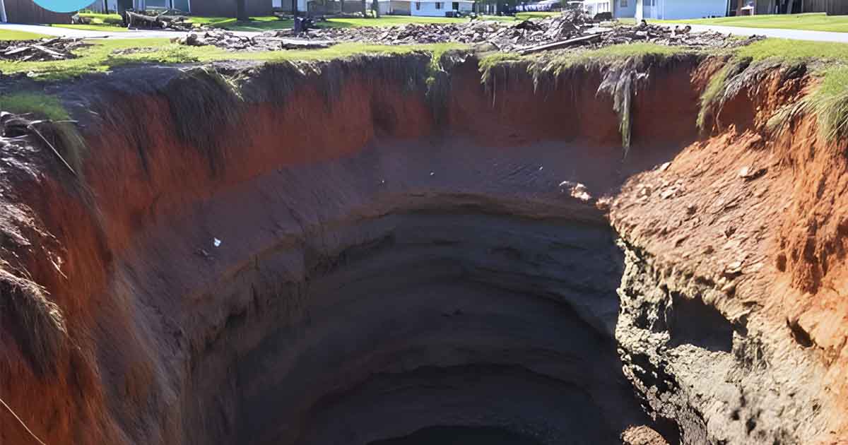 Video shows horrifying sinkhole that screaming man was sucked into from ...