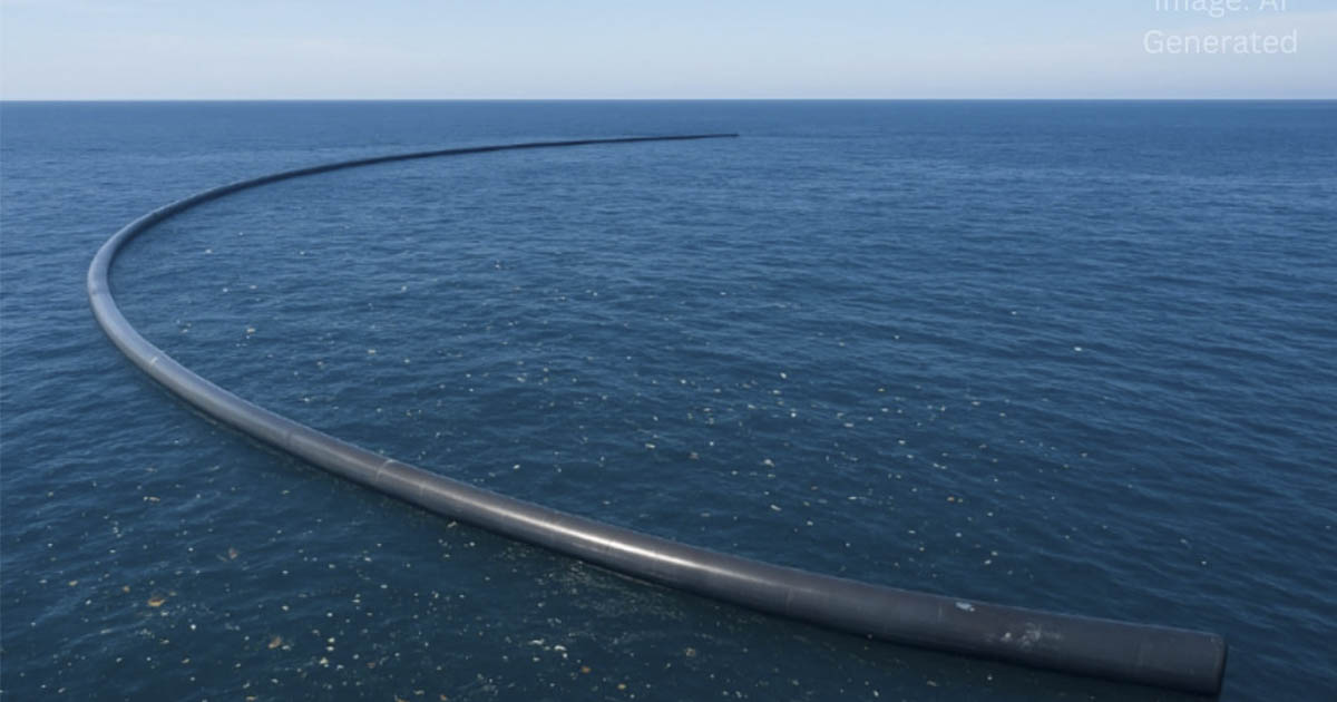 Dutch Engineers Deploy 2.2km Device to Clean Great Pacific Garbage Patch