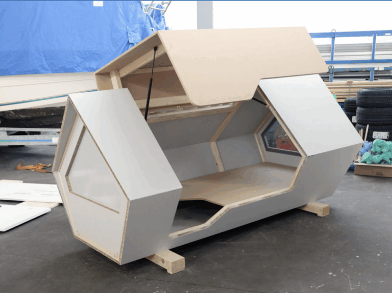 German City Installs Pods For Homeless People To Sleep In